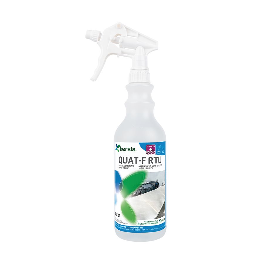 Quat-F RTU no rinse sanitizer 750ml