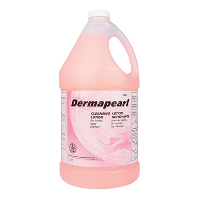 Dermapearl lotion nettoyante pour les mains, le corps et les cheveux 3.8L