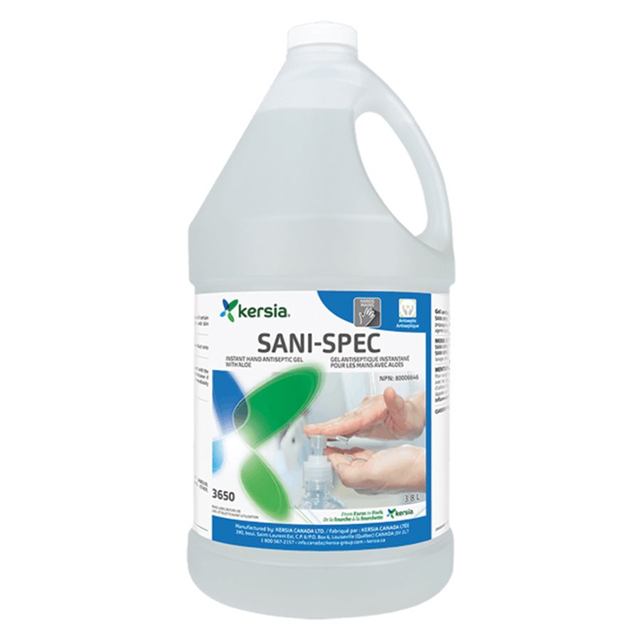 Sani-Spec instant hand antiseptic gel 3.8L