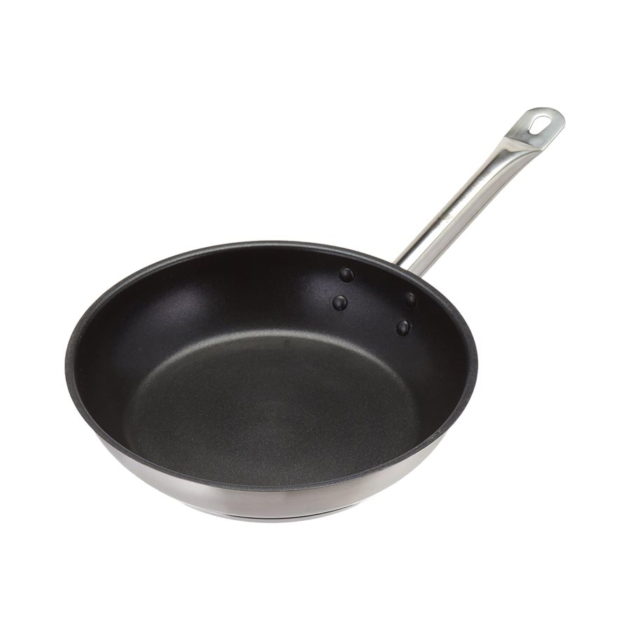 9 1 / 2" Optio™ Non-Stick Stainless Steel Frying Pan with Hollow Metal ...